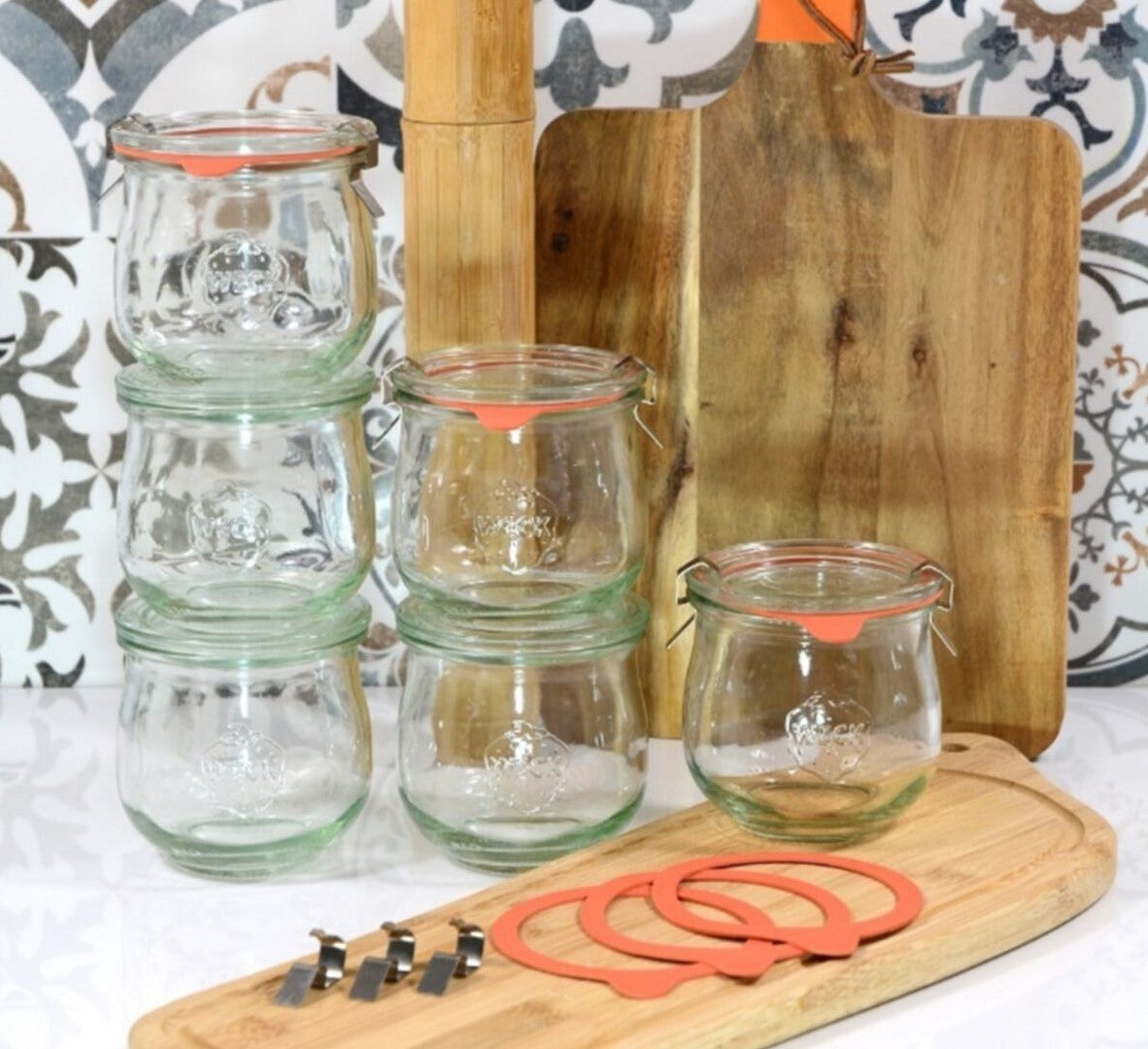 Weck 370 ml Lale Saklama Kavanoz Set ( 6 Adet ) – ÜSTÜNAY CAM