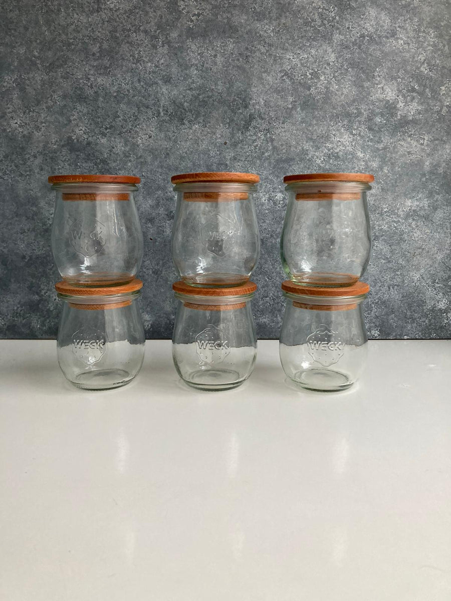 Weck 220 ml Ahşap Kapaklı Lale Saklama Kavanoz Set ( 6 Adet ) – ÜSTÜNAY CAM